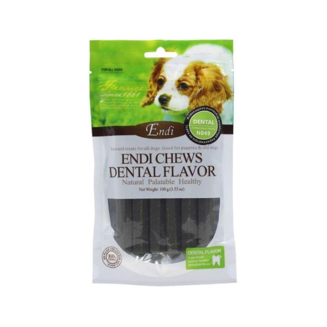 Endi Chew Green Tea Small Dental Brush – Dog Treat - PetsOne.pk