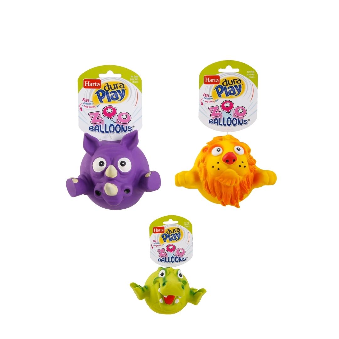 Hartz Dura Play Zoo Balloons Dog Toy - PetsOne.pk
