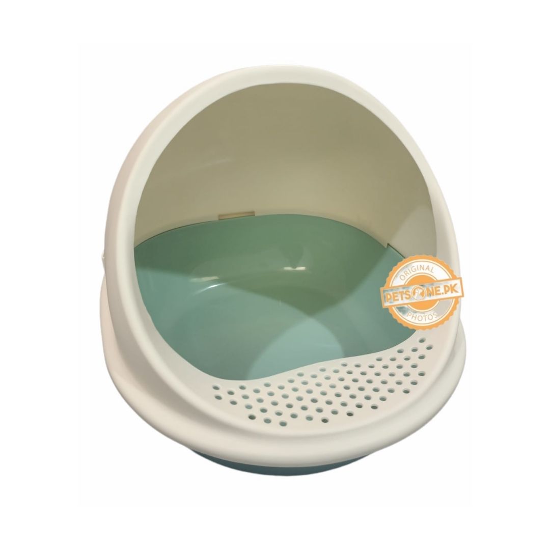 Oval Round Large Litter Tray (Design B) - PetsOne.pk