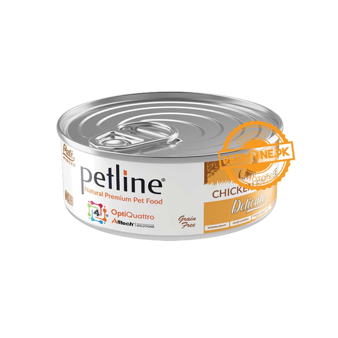 Petline Premium Tin Chicken – 80 Gram - PetsOne.pk