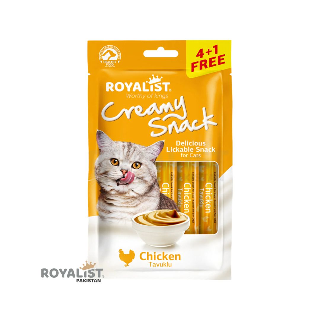 Royalist Creamy Snack Pack Chicken / Cat Treat – 75 Gram - PetsOne.pk