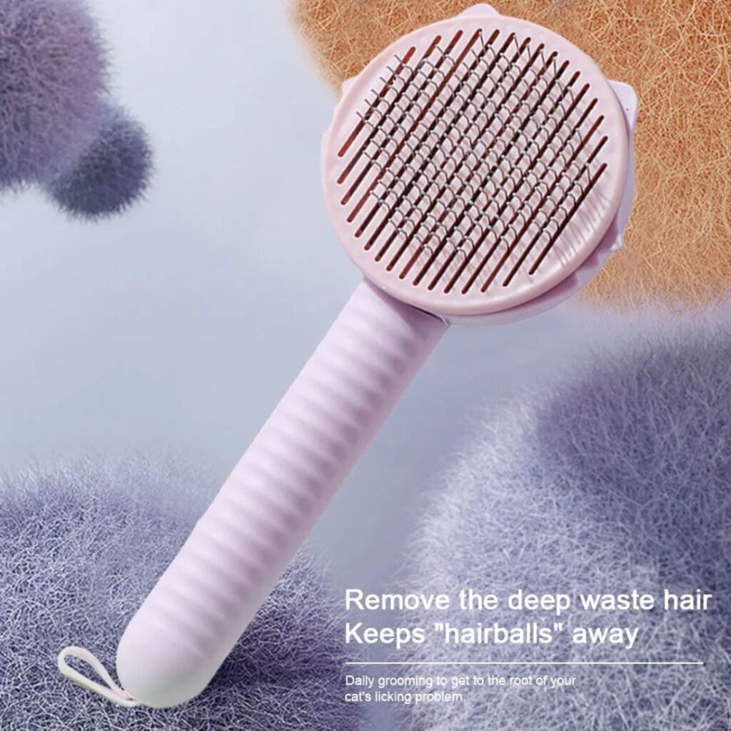 Cat Face Self Cleaning Brush For Cats And Dogs - PetsOne.pk