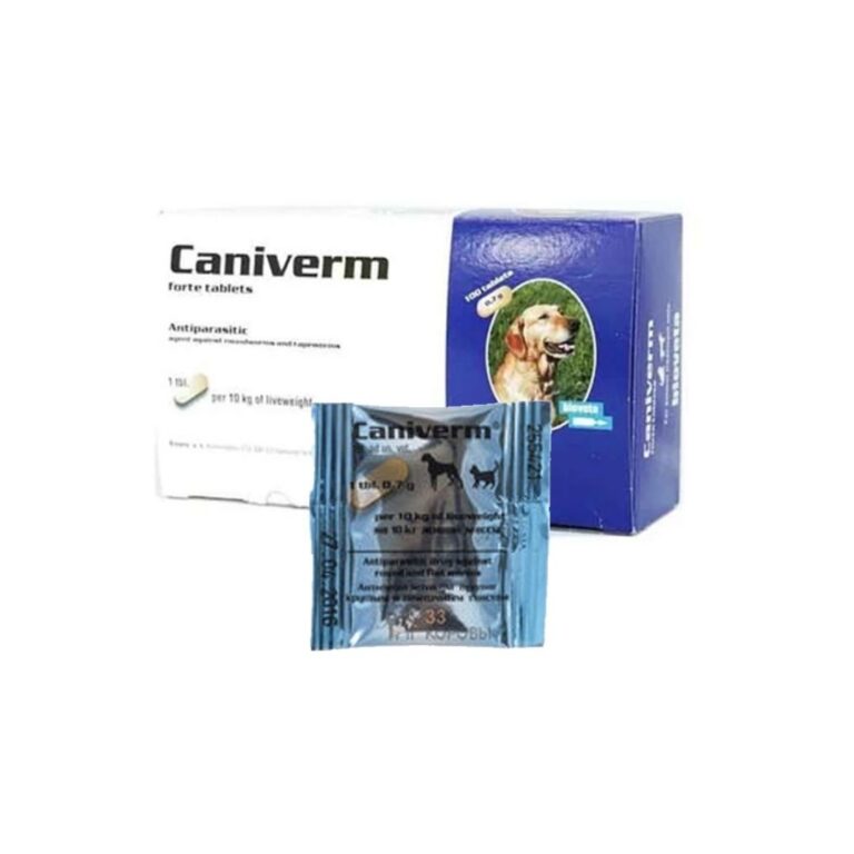 Caniverm Tablet (0.7 Gram x 1) / Caniverm Deworming Tablet - PetsOne.pk