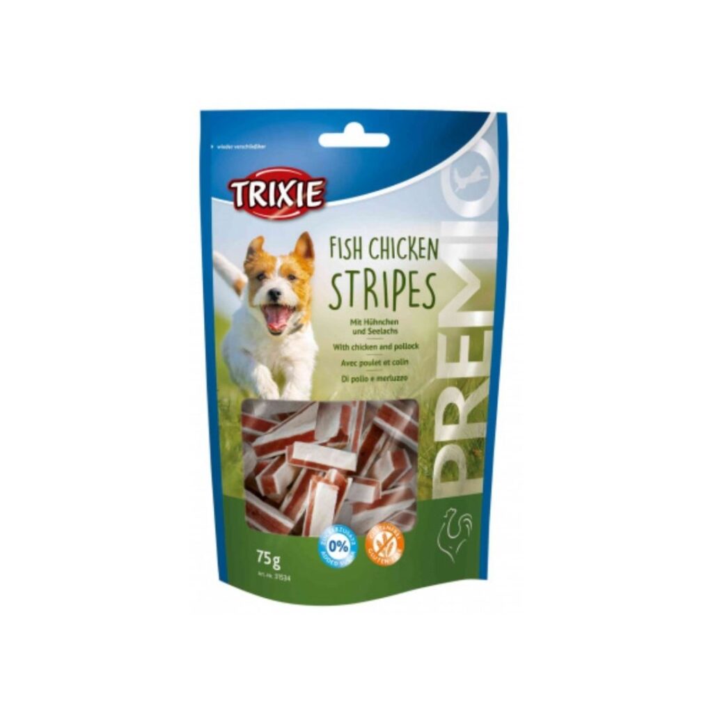 Trixie PREMIO Fish Chicken Stripes for Dogs - PetsOne.pk