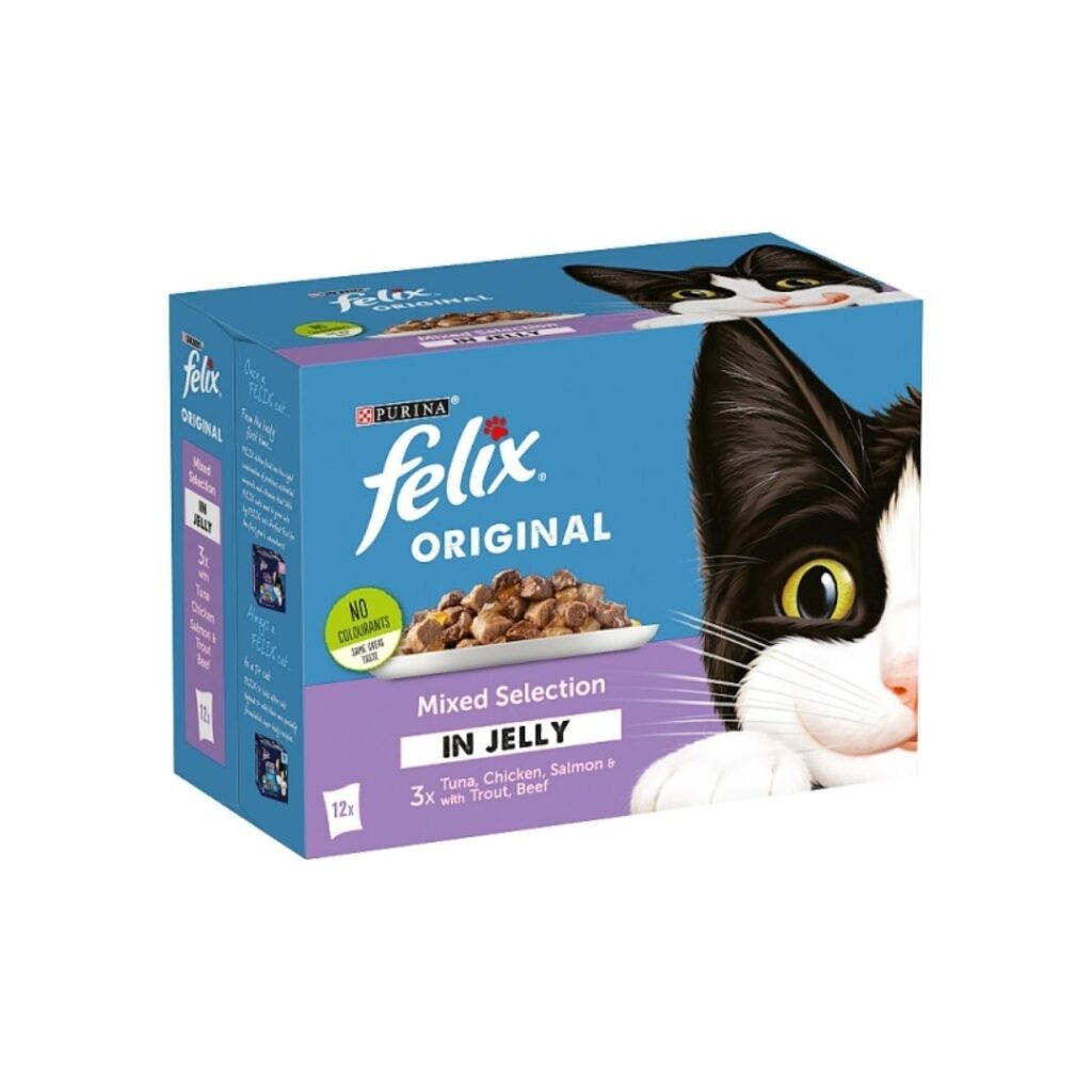 Felix Cat Food Mixed Selection in Jelly – 12 Pouch Box - PetsOne.pk
