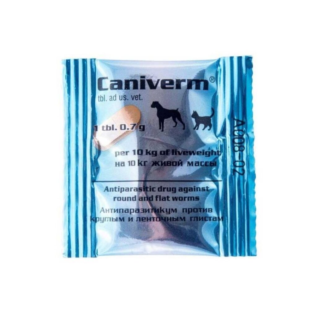 Caniverm Tablet (0.7 Gram x 1) / Caniverm Deworming Tablet - PetsOne.pk