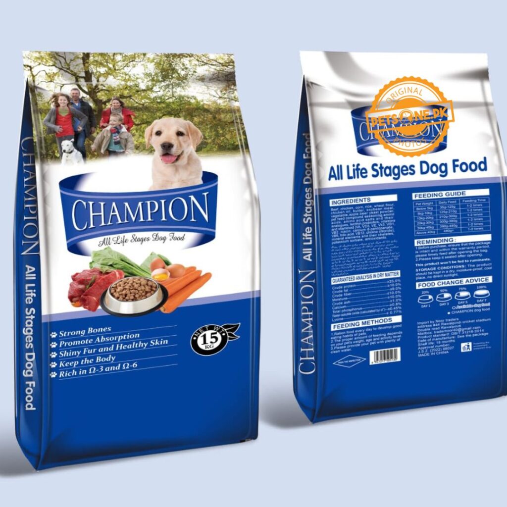 Champion Premium All Life Stages Dog Food – 15 KG - PetsOne.pk