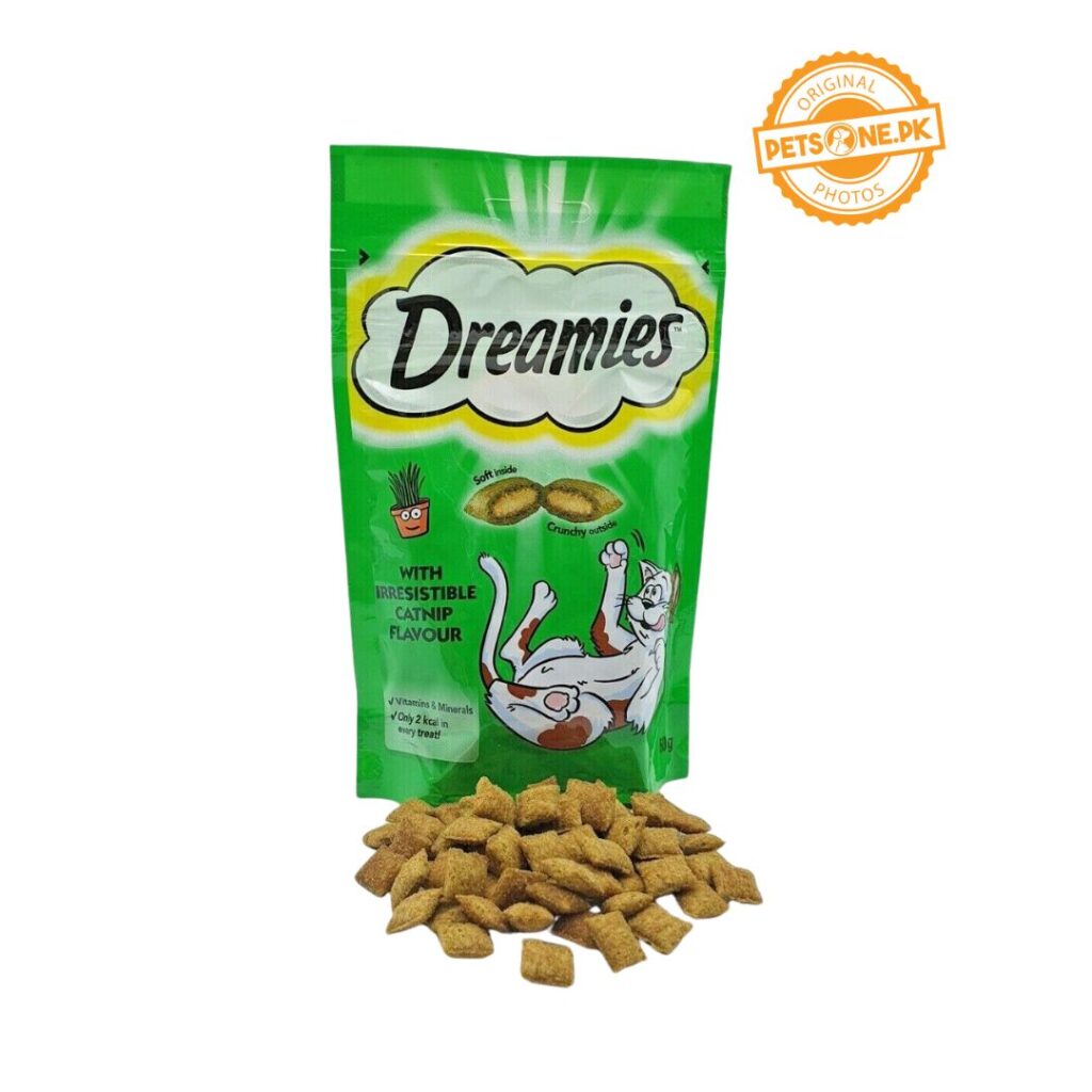 Dreamies – With Irresistible Catnip Flavour – 60 Gram - PetsOne.pk