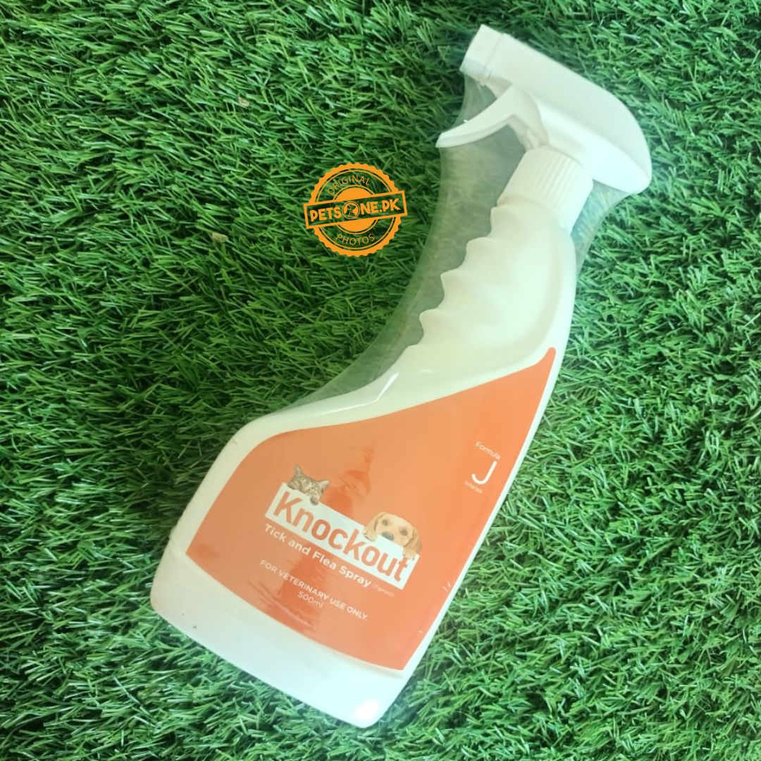 Knockout Tick And Flea Spray for Cats and Dogs – 500 ML - PetsOne.pk