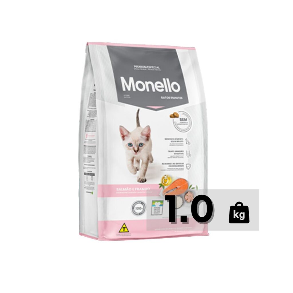 MONELLO KITTEN FOOD SALMON AND CHICKEN - 1 KG - PetsOne.pk