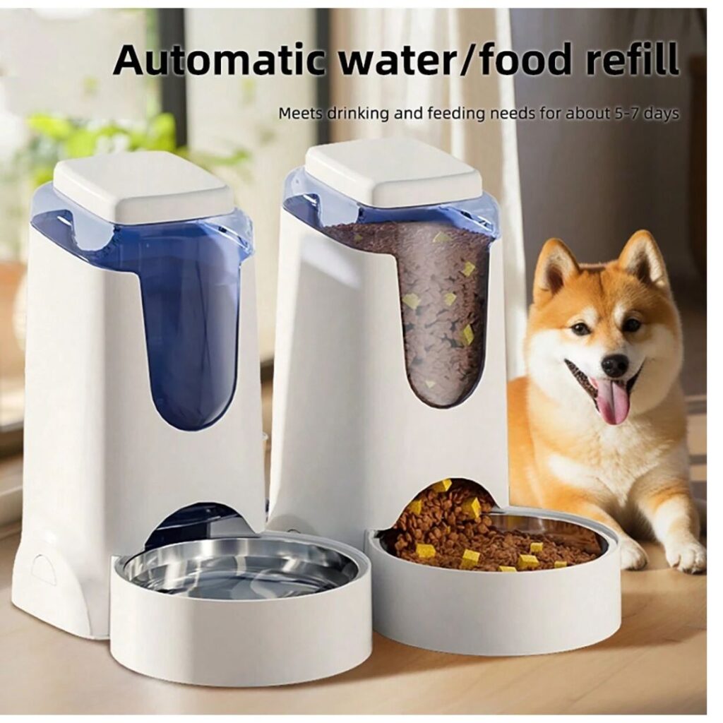 Pet Food and Water Dispenser (Design E) - PetsOne.pk