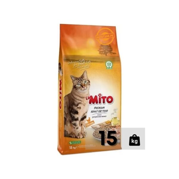 Premium Mito Adult Cat Food – 15 KG - PetsOne.pk
