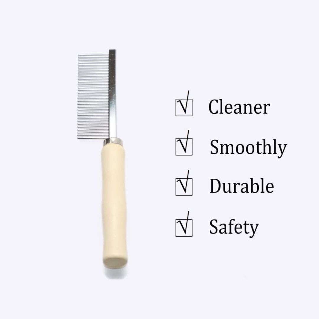 Wooden Pet Grooming Comb - PetsOne.pk