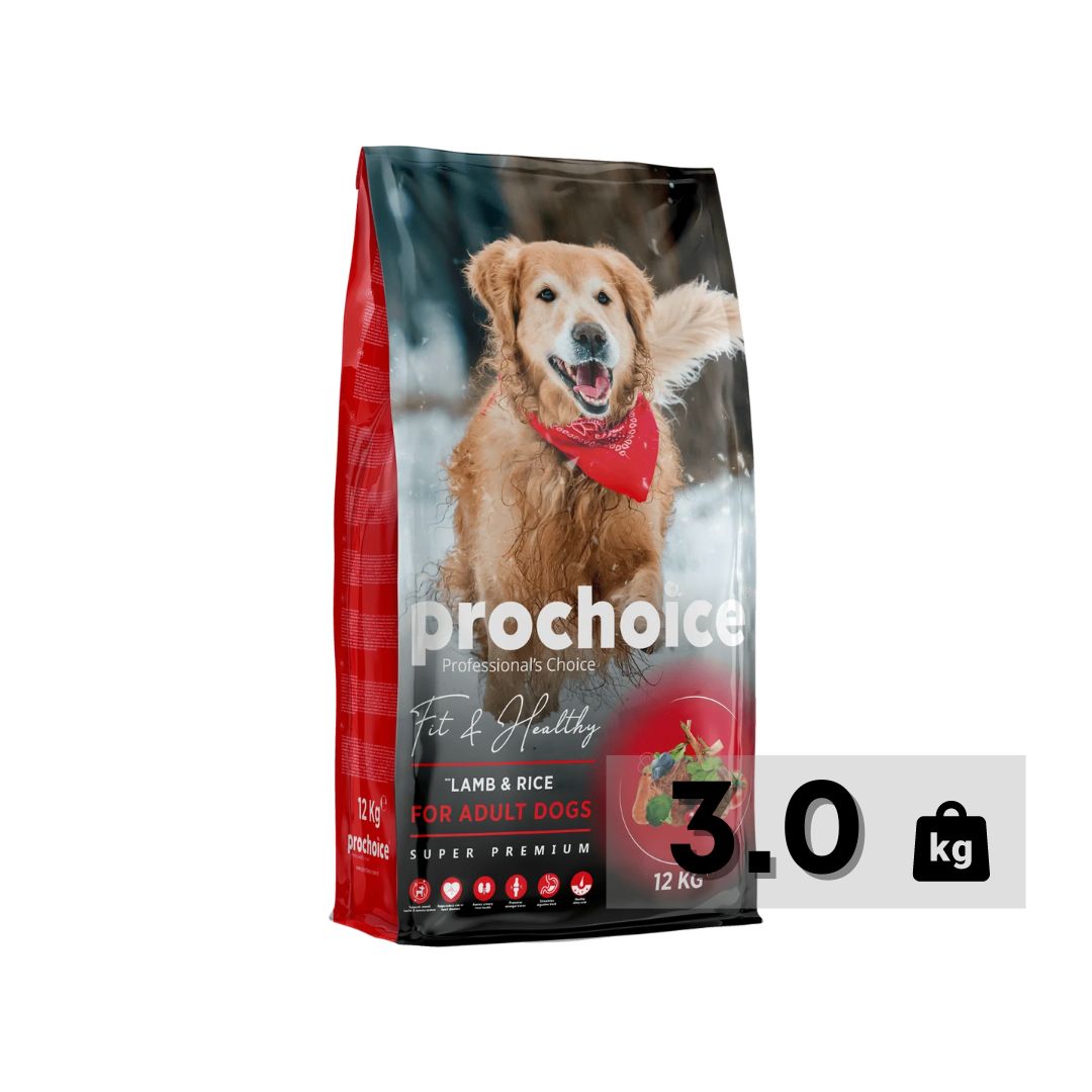 Prochoice Fit And Healthy Adult Dog Food – Lamb And Rice - PetsOne.pk