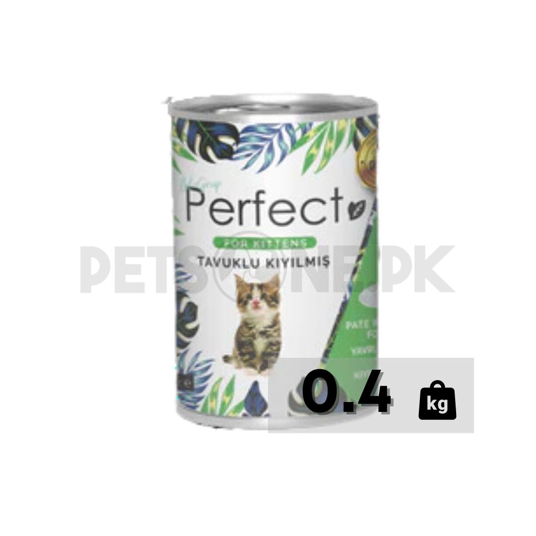 Perfect Chicken Kitten Food Pate Tin – 400 Gram - PetsOne.pk