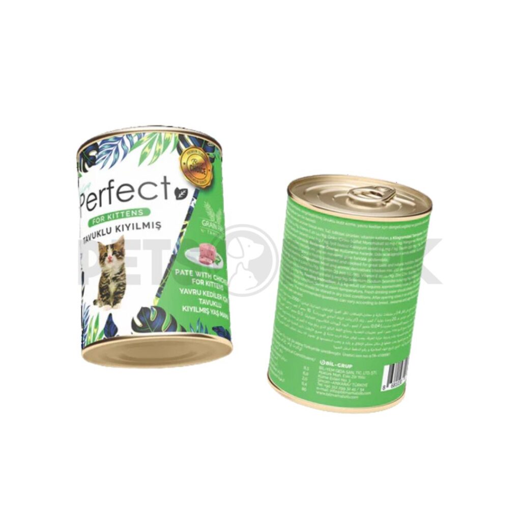 Perfect Chicken Kitten Food Pate Tin – 400 Gram - PetsOne.pk