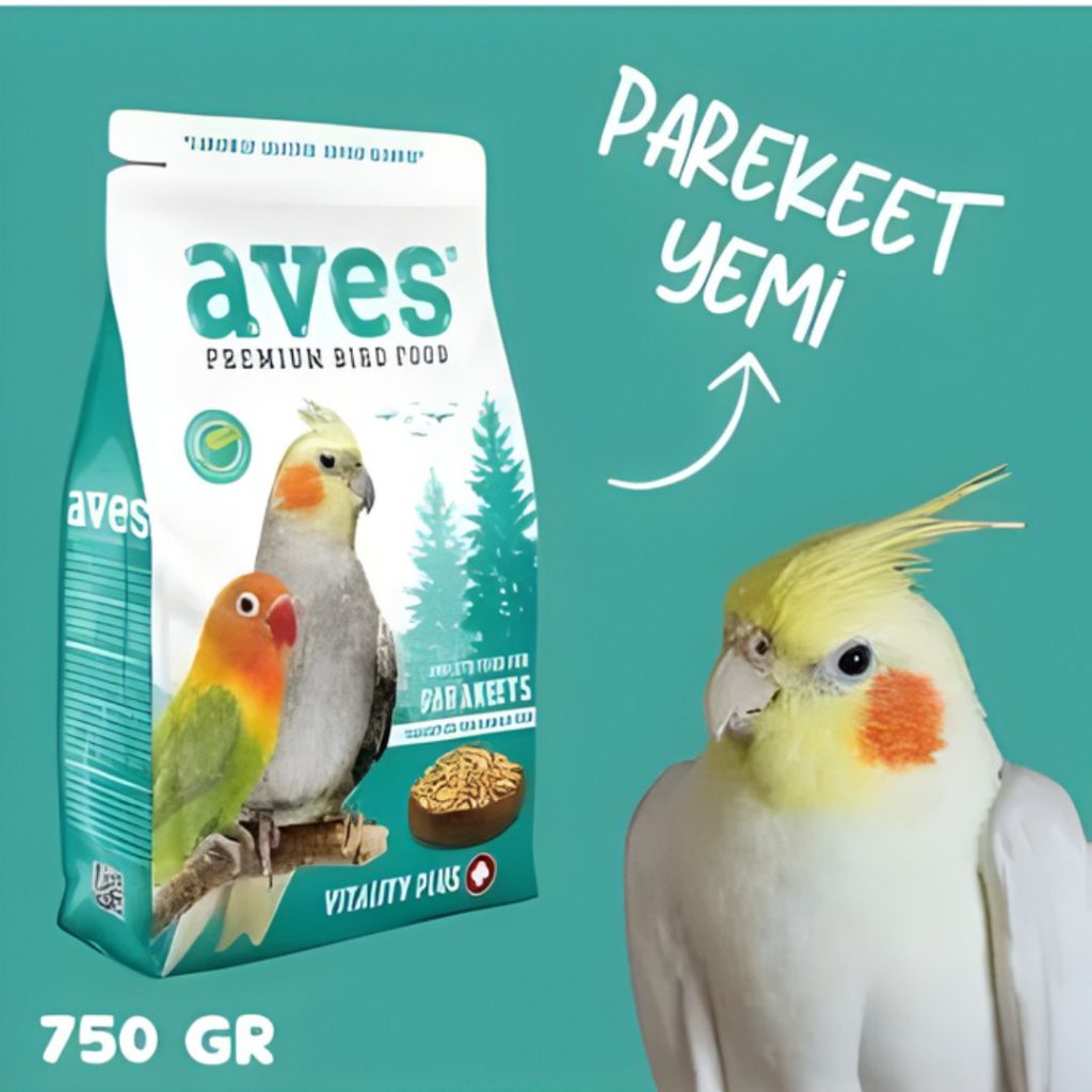 Aves Premium Bird Food Complete Food For Parakeets - 750 Gram - PetsOne.pk