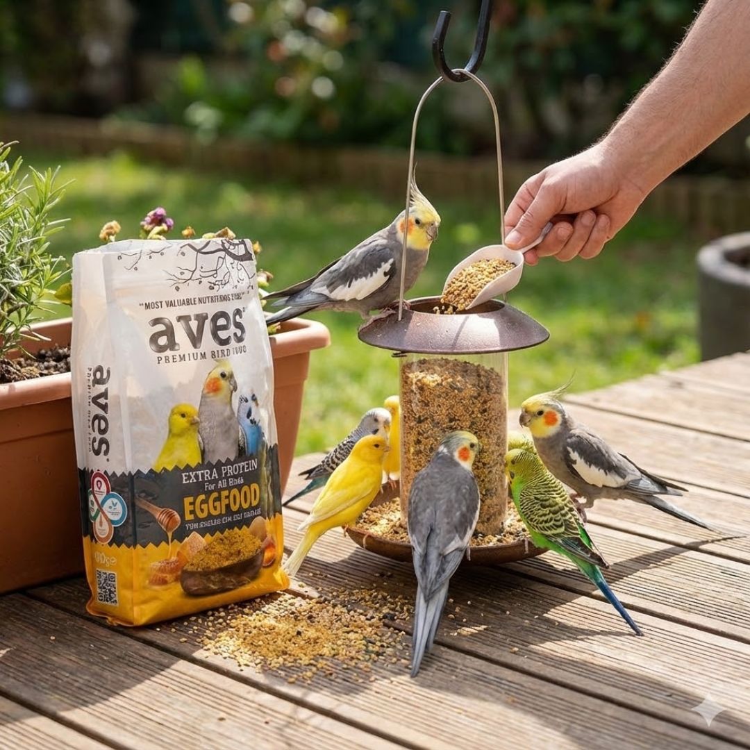 Aves Premium Bird Food Extra Protein For All Birds-Egg Food - 100 Gram ...