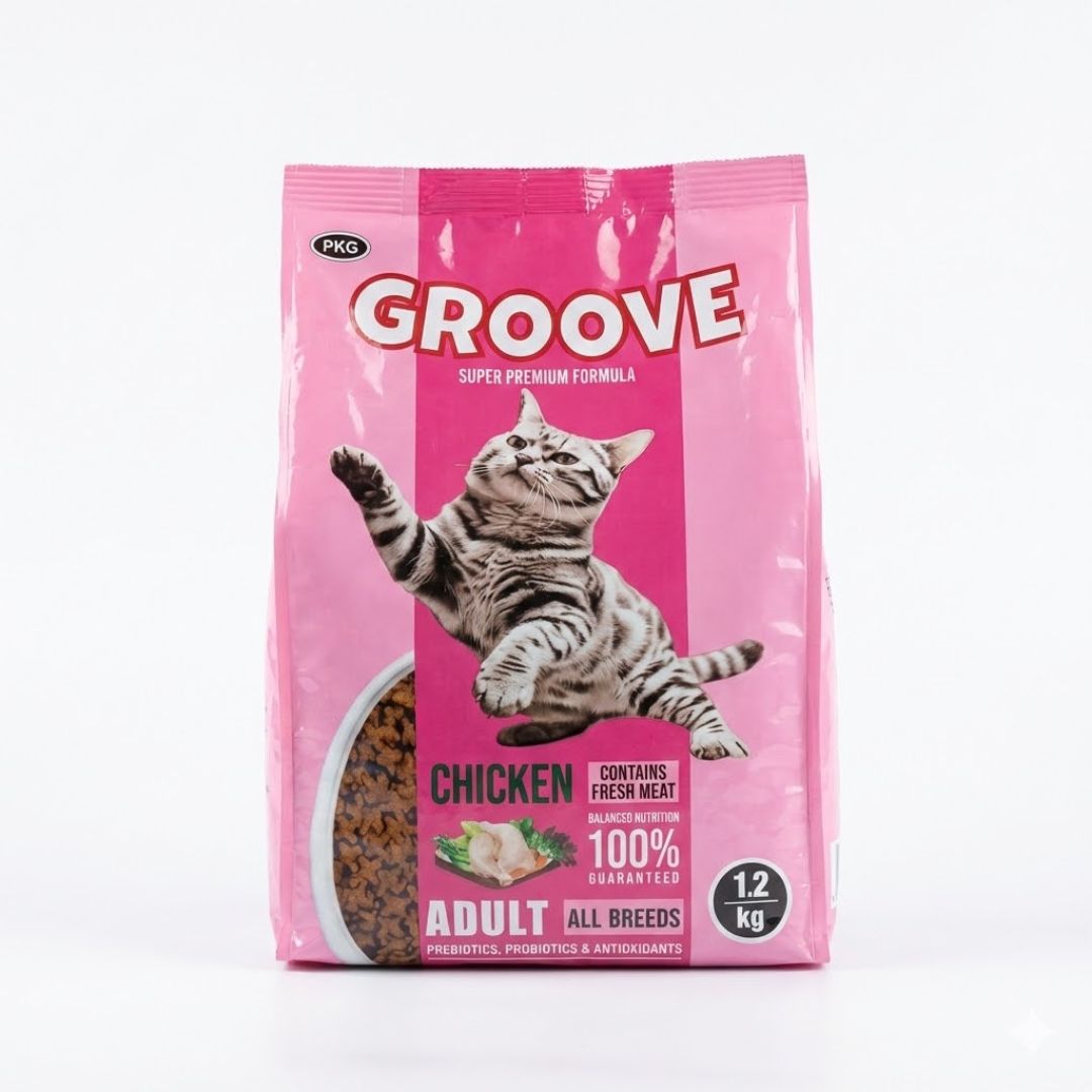 Groove Adult Cat Food Chicken – All Life Stages Cat Food - PetsOne.pk